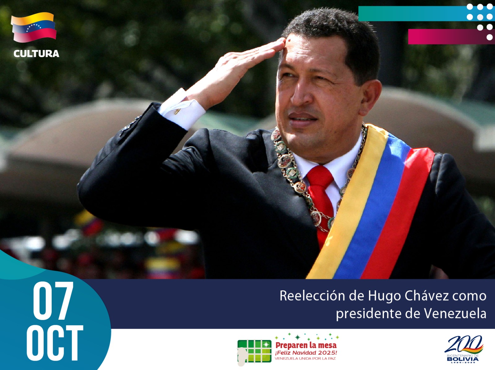 Reelección de Hugo Chávez como presidente de Venezuela – Ministerio del ...